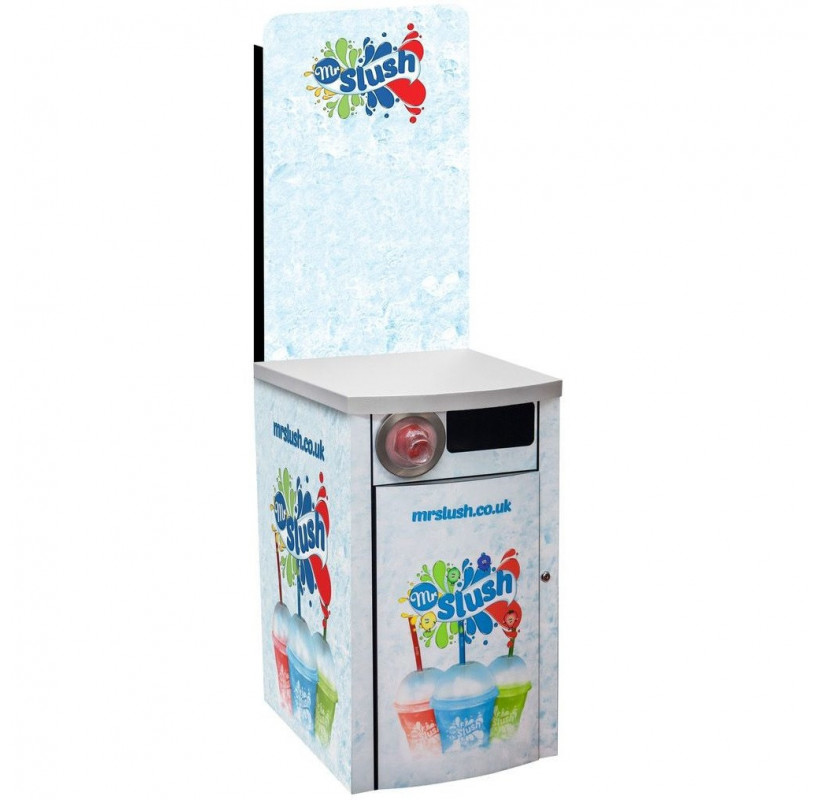 Slush machine stands and serving stations.